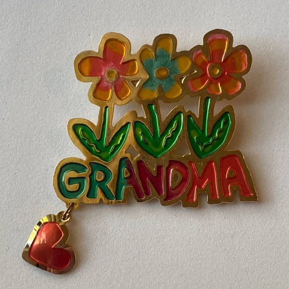 Jewelry | Spring Flowers Grandma Brooch Pin | Poshmark